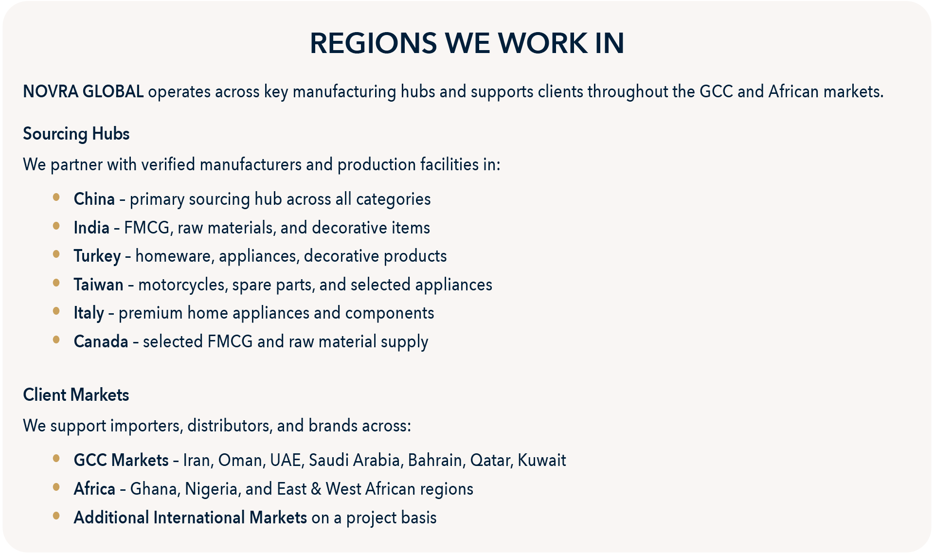 NOVRA GLOBAL